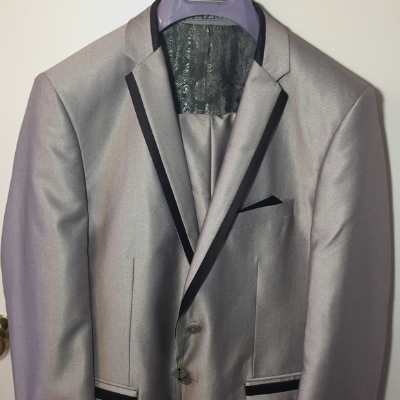 Suits & Blazers | 4s Silver And Black Suit Nwt Open To Offers | Poshmark